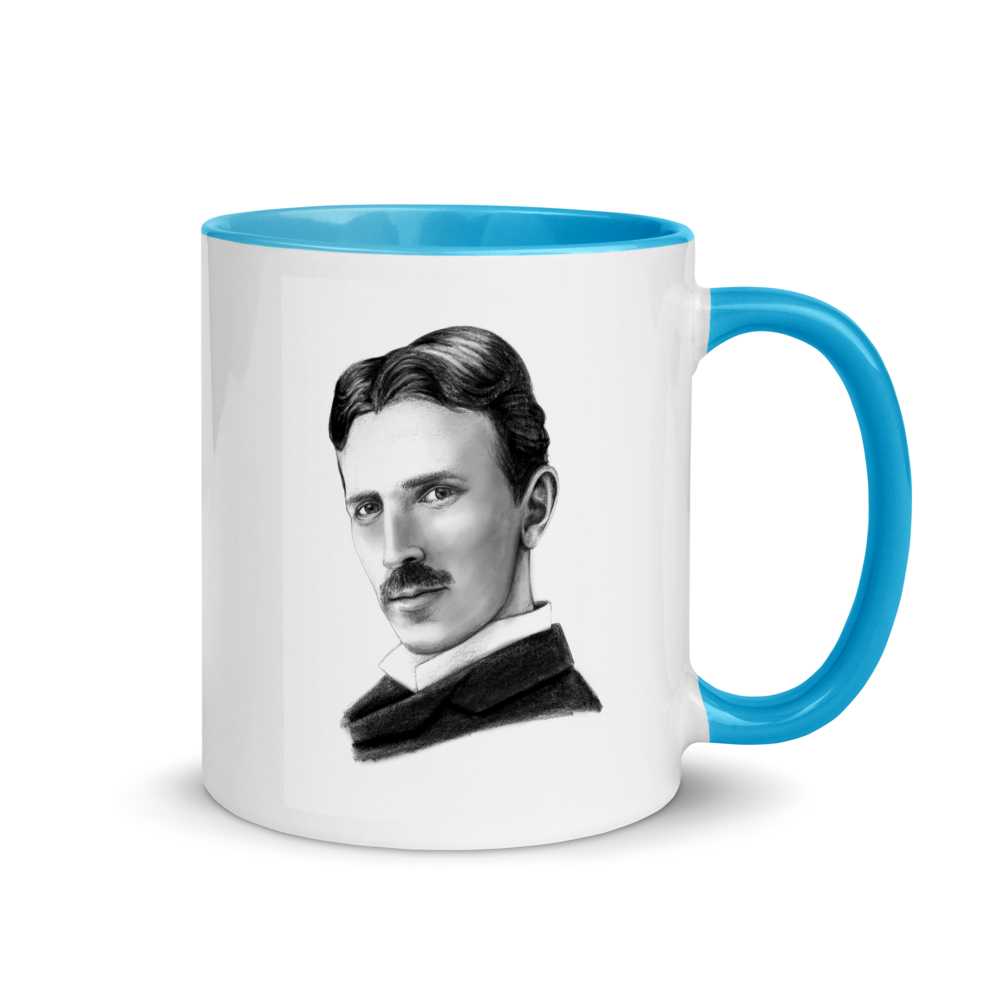 Tesla Mug with Color Inside – darskee Gifts and Things